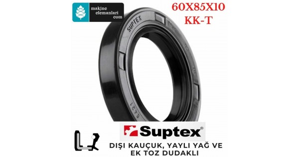 60x85x10 mm SUPTEX KK-T NBR DÖNER MİL YAĞ KEÇESİ 6651 60*85*10 mm